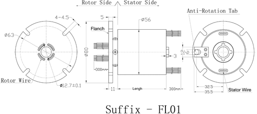 ME2121 1000M Ethernet Slip Rings,RJ45 slip rings - MOFLON Slipring
